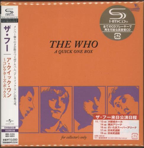 The Who A Quick One Box - Sealed Japanese SHM CD (692226)