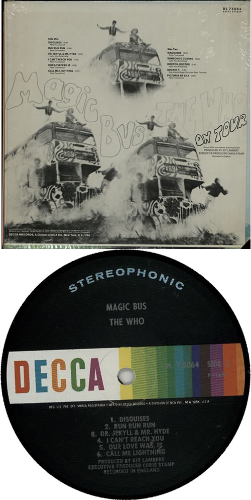 The Who Magic Bus - 1st US vinyl LP album (LP record) (78339)
