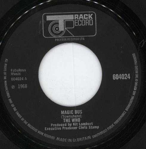 The Who Magic Bus - EX UK 7" vinyl single (7 inch record / 45) (797192)