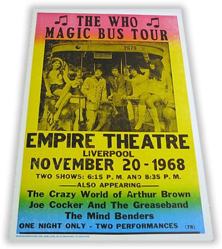 The Who Magic Bus Tour UK poster (401841)