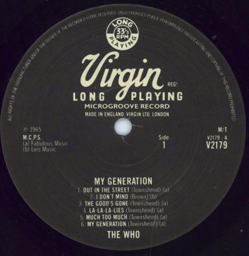 The Who My Generation - VG UK vinyl LP album (LP record) (60779)
