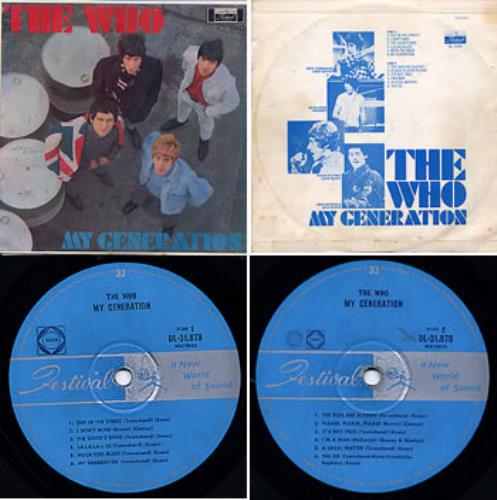 The Who My Generation Australian vinyl LP album (LP record) (311624)