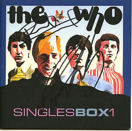The Who Singles Box 1 Sleeve - Autographed by Roger & Pete UK handbill ...