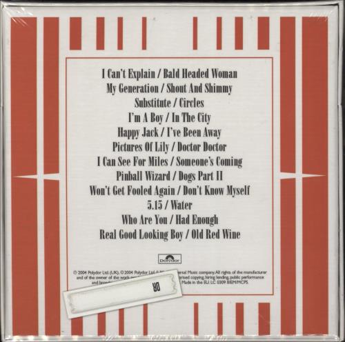 The Who The Singles Box - Sealed UK CD Single Box Set (777563)