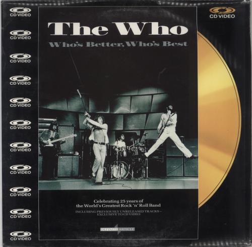 The Who Who's Better Who's Best UK laserdisc / lazerdisc (100831)
