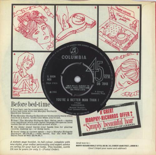 The Yardbirds Shapes Of Things - EX UK 7" vinyl single (7 inch record / 45) (546487)