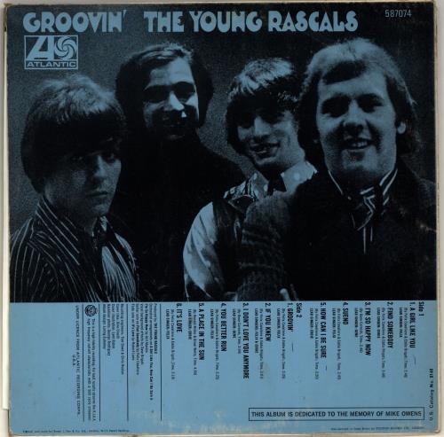The Young Rascals Groovin' - 1st UK vinyl LP album (LP record) (569447)