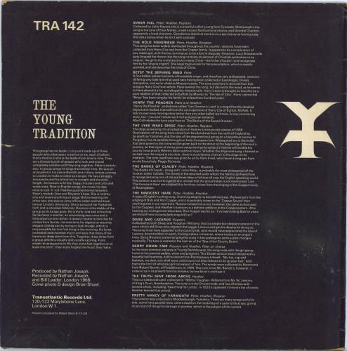 The Young Tradition The Young Tradition - EX UK vinyl LP album (LP ...