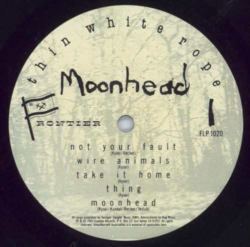 Thin White Rope Moonhead US vinyl LP album (LP record) (820050)