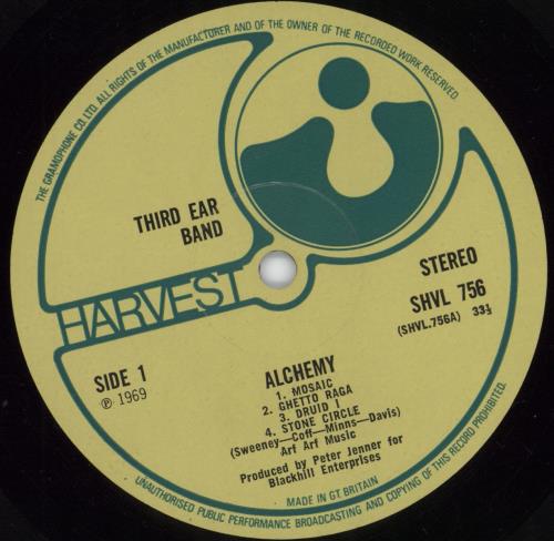 Third Ear Band Alchemy - 2nd UK vinyl LP album (LP record) (778712)
