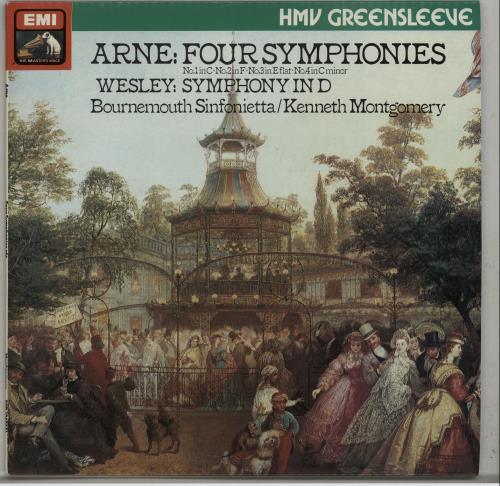 Thomas Arne Four Symphonies - Quad UK vinyl LP album (LP record) (653580)