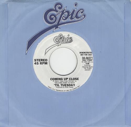 Til Tuesday Coming Up Close US Promo 7" vinyl single (7 inch record ...