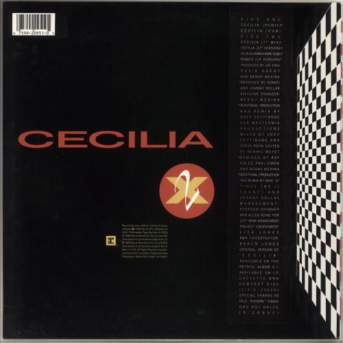 Times Two Cecelia US 12" vinyl single (12 inch record / Maxi-single ...