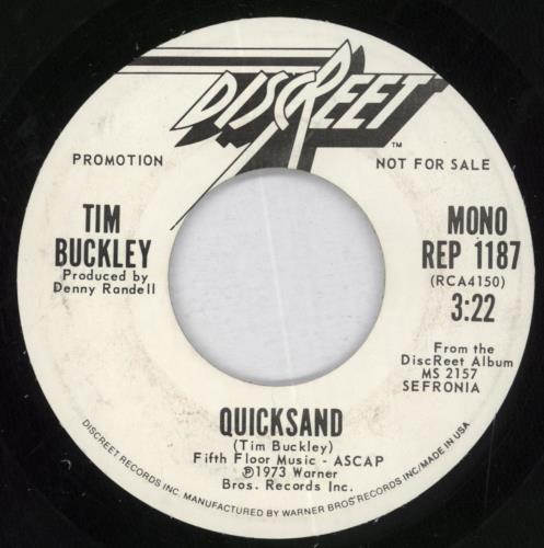Tim Buckley Quicksand US Promo 7" vinyl single (7 inch record / 45 ...