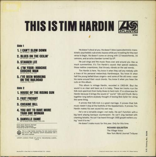 Tim Hardin This Is - EX UK vinyl LP album (LP record) (805371)