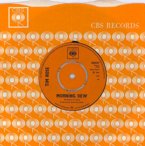 Tim Rose Morning Dew UK 7" vinyl single (7 inch record / 45) (317513)