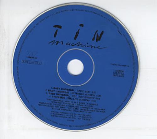 Tin Machine Baby Universal US Promo CD single (CD5 / 5") (4511)