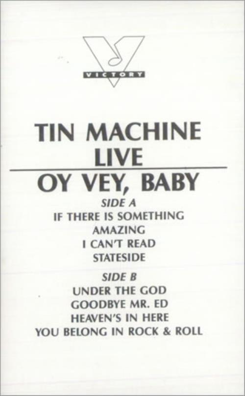 Tin Machine Live - Oh Vey, Baby US Promo cassette album (520641)