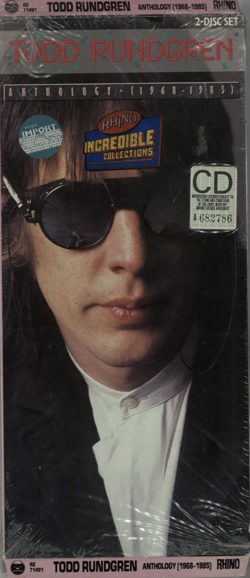 Todd Rundgren Anthology: 1968-1985 US 2 CD album set (Double CD) (611366)