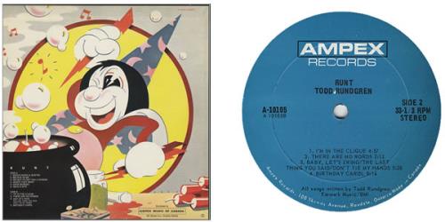 Todd Rundgren Runt Canadian vinyl LP album (LP record) (417649)