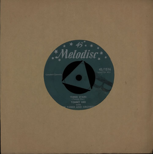 Tommy Dee Three Stars - 1st UK 7" vinyl single (7 inch record / 45 ...
