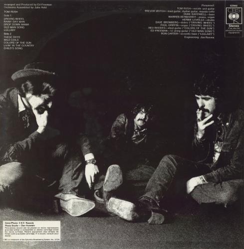 Tom Rush Tom Rush UK vinyl LP album (LP record) (797467)