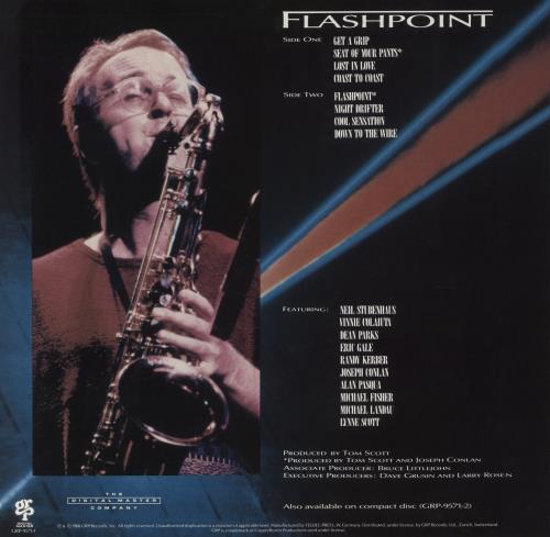 Tom Scott Flashpoint German vinyl LP album (LP record) (860091)