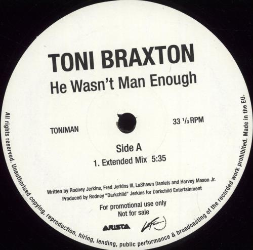 Toni Braxton He Wasn't Man Enough UK Promo 12" vinyl single (12 inch ...