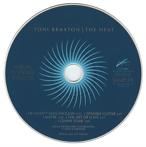 Toni Braxton The Heat US Promo CD single (CD5 / 5") (178947)