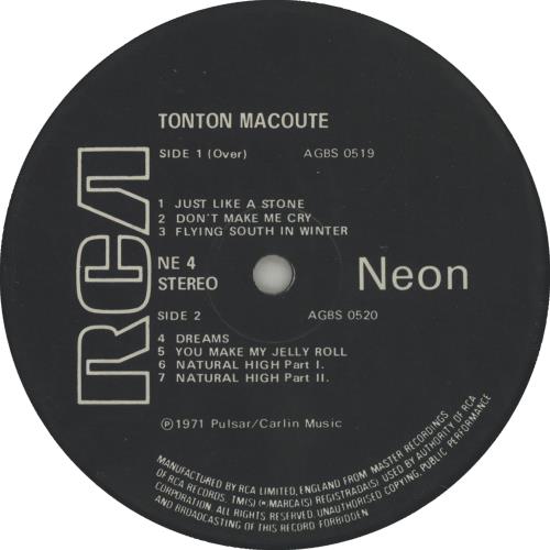 Tonton Macoute Tonton Macoute UK vinyl LP album (LP record) (514330)
