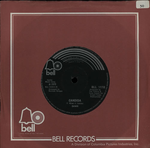 Tony Orlando & Dawn Candida UK 7" vinyl single (7 inch record / 45 ...