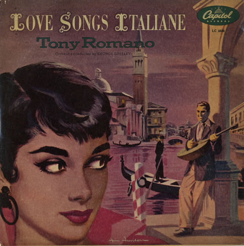 Tony Romano Love Songs Italiane UK 10" vinyl single (10 inch record ...
