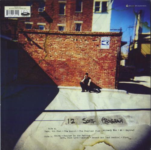 Tony Sly 12 Song Program US vinyl LP album (LP record) (793677)