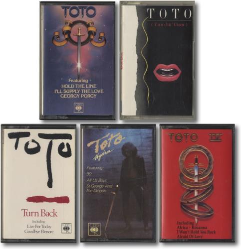 Toto Collection Of Five Cassette Albums UK cassette album (519228)