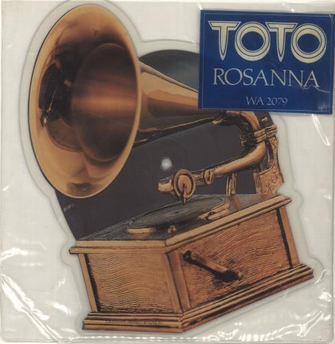 Toto Rosanna - Stickered PVC UK shaped picture disc (picture disc vinyl ...