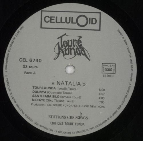 Toure Kunda Natalia French vinyl LP album (LP record) (842144)