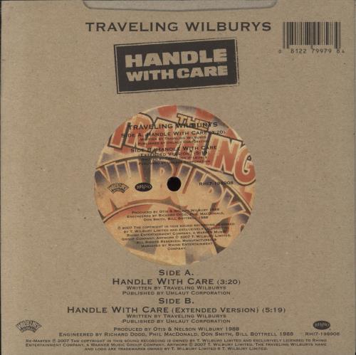 Traveling Wilburys Handle With Care UK 7" vinyl single (7 inch record ...