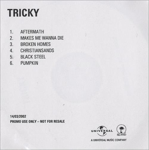 Tricky A Ruff Guide to Tricky - Sampler UK Promo CD single (CD5 / 5 ...