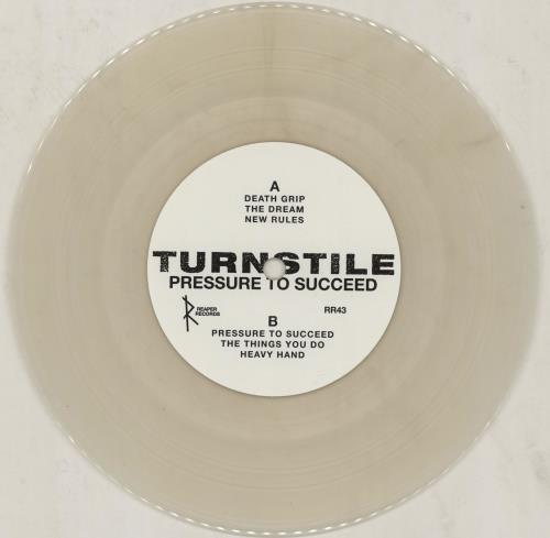 Turnstile Pressure To Succeed - Clear vinyl US 7" vinyl single (7 inch ...