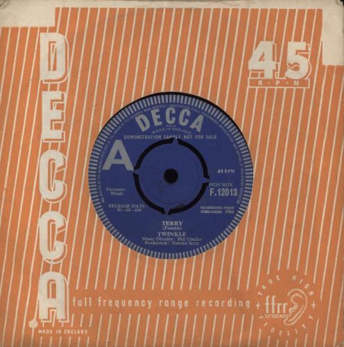 Twinkle Terry - 1st UK Promo 7" vinyl single (7 inch record / 45) (811746)