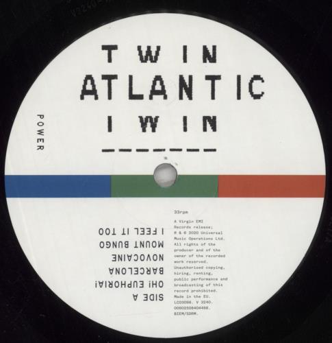 Twin Atlantic Power UK vinyl LP album (LP record) (794954)