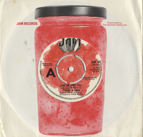 Tyrone & Carr Love Me Love You UK Promo 7" vinyl single (7 inch record ...