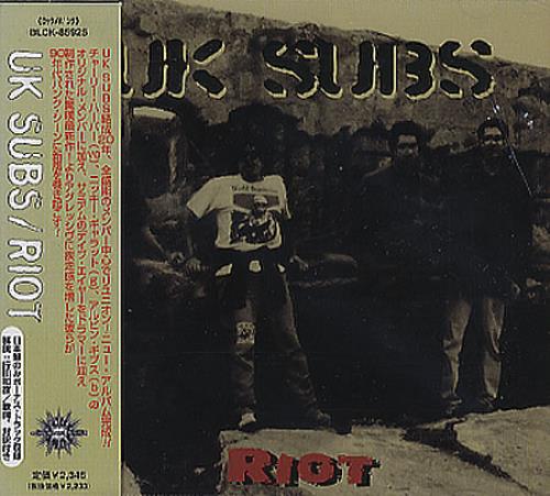 U.K. Subs Riot Japanese Promo CD album (CDLP) (346477)