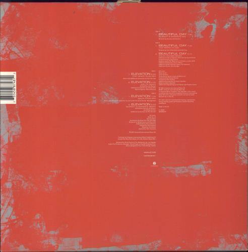 U2 Beautiful Day & Elevation Remixes - Double Pack - EX UK 12" vinyl ...