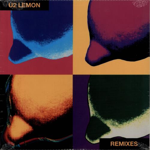 U2 Lemon - Yellow Vinyl - Sealed US 12" vinyl single (12 inch record ...