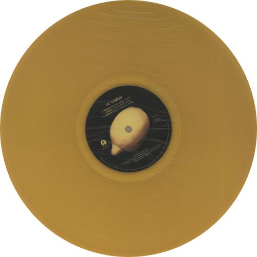 U2 Lemon - Yellow Vinyl US 12" vinyl single (12 inch record / Maxi ...