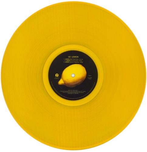 U2 Lemon Remixes - Yellow Vinyl - EX US 12" vinyl single (12 inch ...