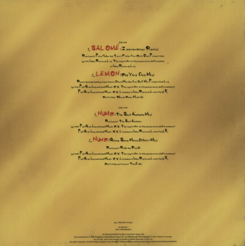 U2 Melon - EX UK Promo 12" vinyl single (12 inch record / Maxi-single ...