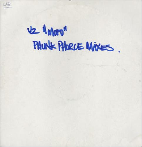 U2 Mofo - Phunk Phorce 12" Acetate UK Promo acetate (384756)