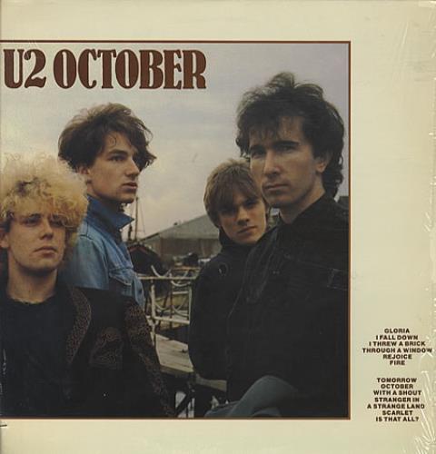 U2 October US vinyl LP album (LP record) (339360)